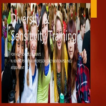 NKendle PSY 3009-8 -5 Diversity Sensitivity | PPT
