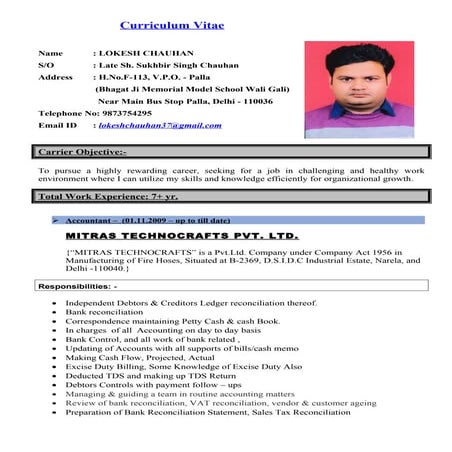 Resume lokesh | DOC