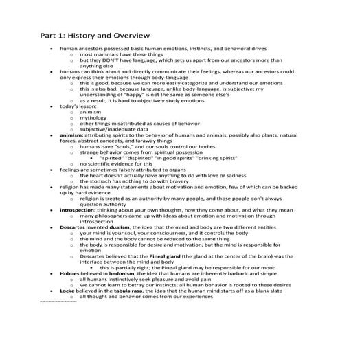 Motivation+and+Emotion+Study+Guide | PDF