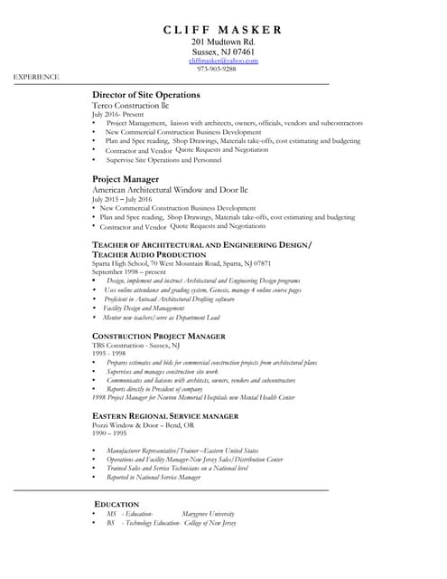 Brett Rottmayer's Work Resume 3 pgs Theatre | PDF