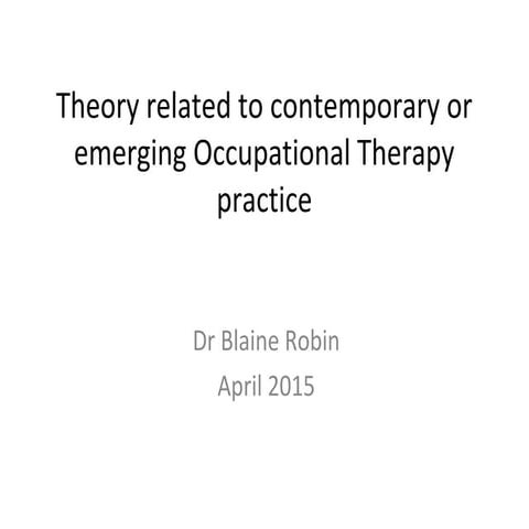 Theory related to OT practice 2015 | PPT