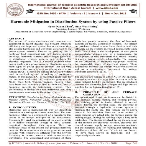Harmonic Mitigation in Distribution System by using Passive Filters | PDF