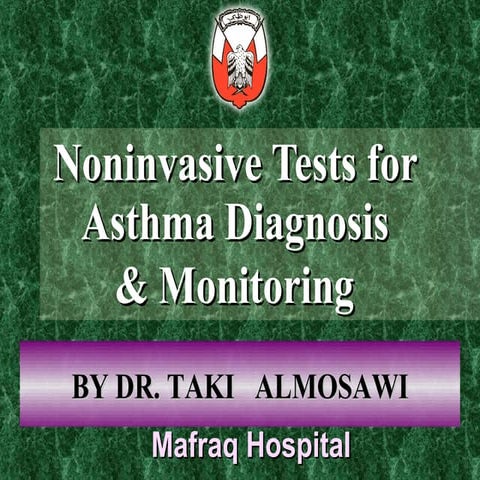 Noninvasive Tests for Asthma Diagnosis | PPT