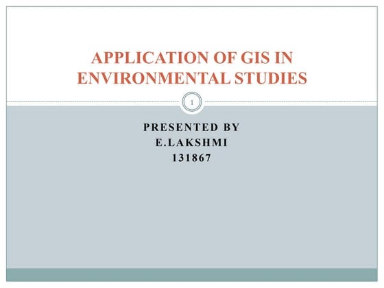 Remote Sensing and GIS in Land Use / Land Cover Mapping | PPT