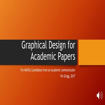 TUL 670-1, Designing Graphical Masters Papers | PPT