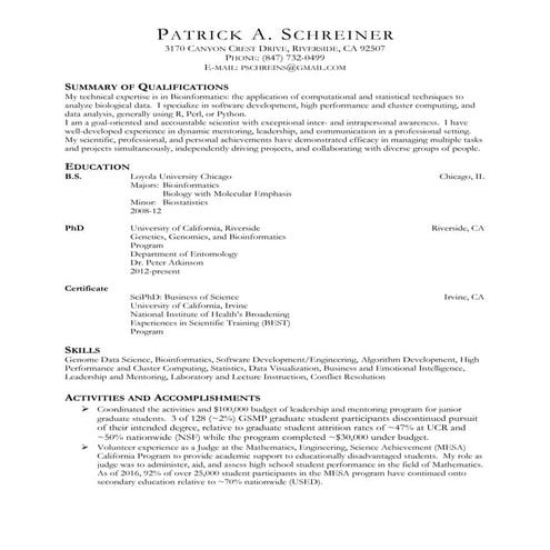 SHERRY RANJBAR RESUME | PDF