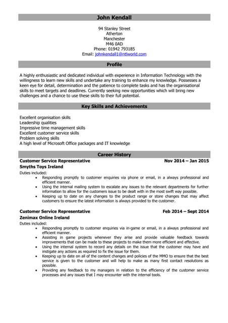 nick's cv | PDF