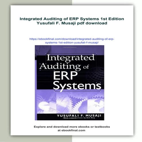 Integrated Auditing of ERP Systems 1st Edition Yusufali F. Musaji | PDF