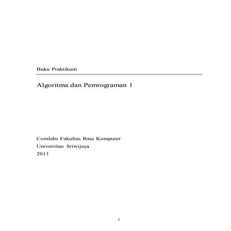 Modul praktikum dasar algoritma dan pemograman | DOCX