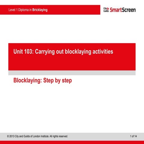Blocklaying: Step by step | PPTX