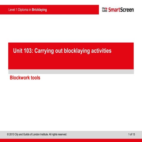 Blockwork Tools | PPTX