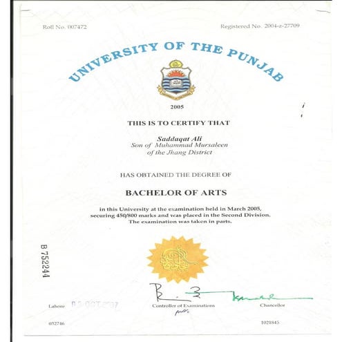 Graduation Certificate | PDF