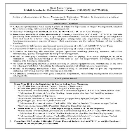 BINOD UPDATED RESUME (2) | PDF