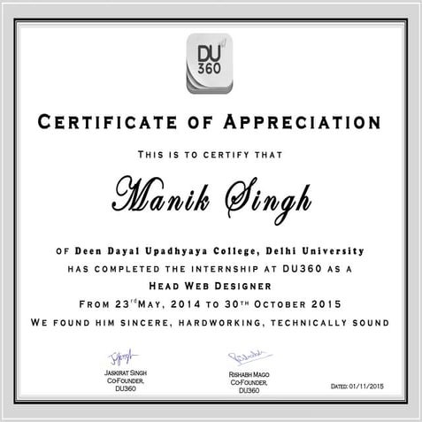 Manik Singh Ppt