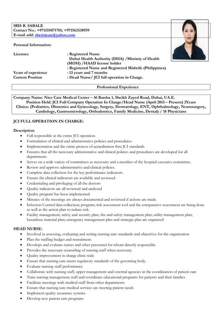 DHA RN CV | PDF