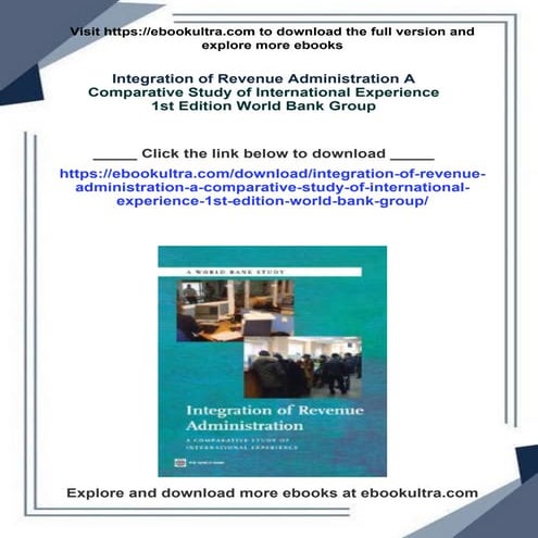 Integration of Revenue Administration A Comparative Study of ...