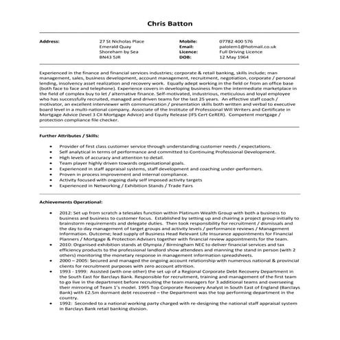 Chris Batton Apr16 CV | PDF