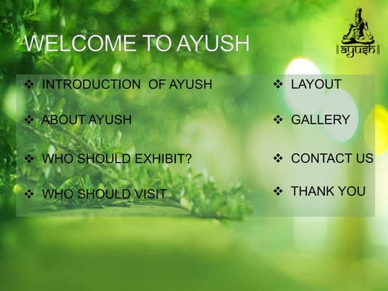 Introduction of ayush | PPTX | Alternative Medicine | Wellness