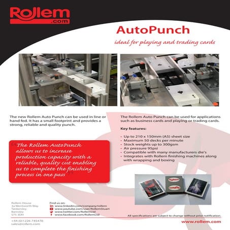 2016-05 Rollem AutoPunch | PDF