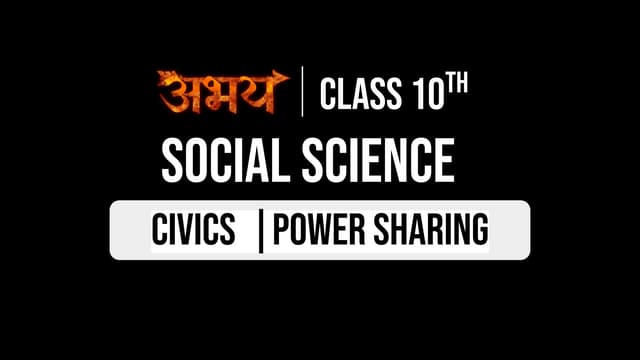 Power Sharing class 10 digraj singh rajput sir | PDF