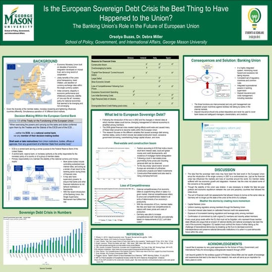 Sovereign Debt Poster Presentation | PDF | Currencies | Economy