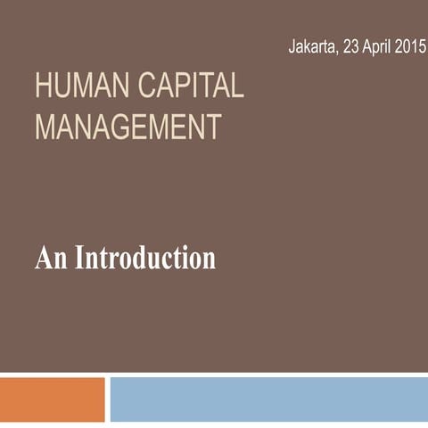 Human Capital Management (HCM) | PPTX