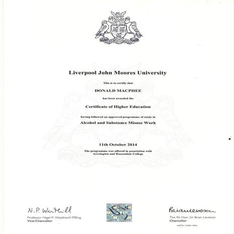 ljmu certificate | PDF