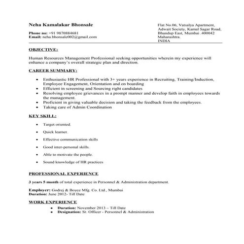 Neha_Resume. | DOC