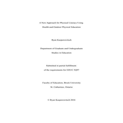 Exit Paper Final Copy | ODT | Educational Assessment | Education