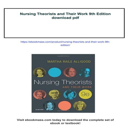 Nursing Theorists and Their Work 9th Edition | PDF