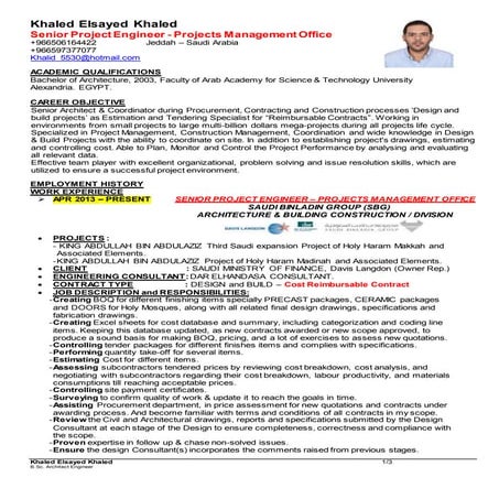 khaled CV 01 | PDF