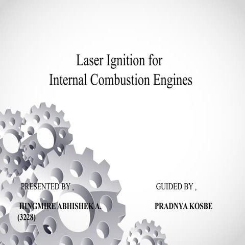 Laser ignition system | PPTX