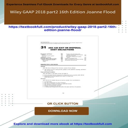 [FREE PDF sample] Wiley GAAP 2018 part2 16th Edition Joanne Flood ...