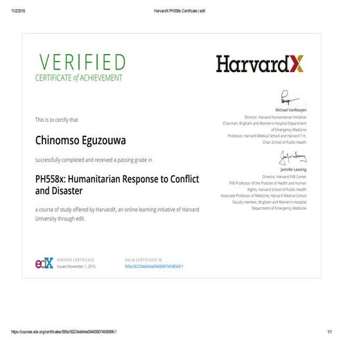 HarvardX PH558x Certificate _ edX | PDF