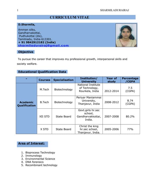 MSc fresher resume | DOC