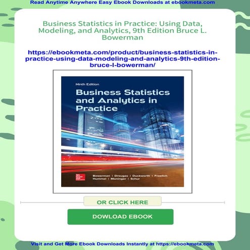 Business Statistics in Practice: Using Data, Modeling, and Analytics ...