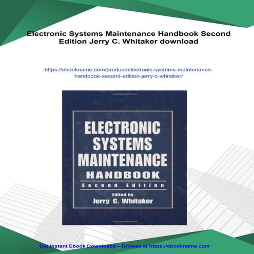 Electronic Systems Maintenance Handbook Second Edition Jerry C ...