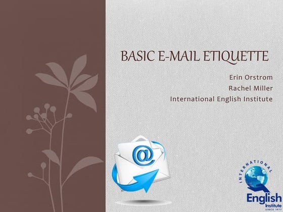 Email Etiquette | PPT