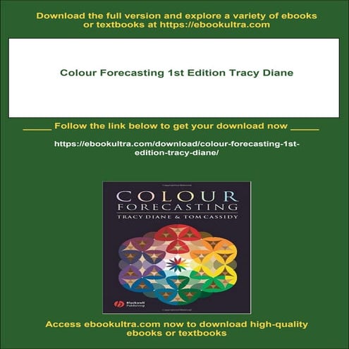 Colour Forecasting 1st Edition Tracy Diane | PDF