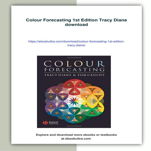 Colour Forecasting 1st Edition Tracy Diane | PDF