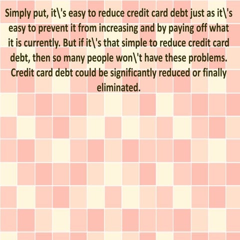 Credit Card Debt | PPT