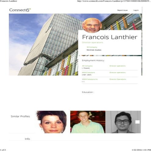 Francois Lanthier Connect6 | PDF