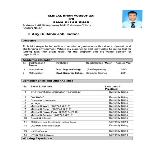 bilal sami | DOC | Computing | Technology & Computing