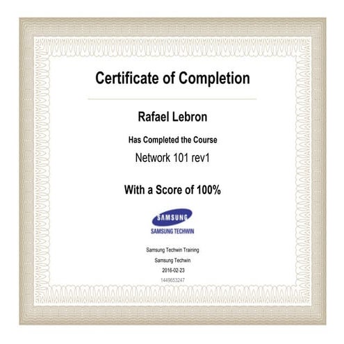 Network 101 rev1 Cert | PPT