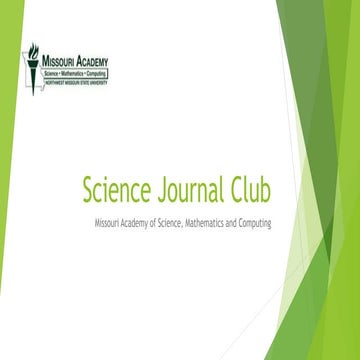 Science Journal Club Introduction | PPTX | Publishing Industry | Industries