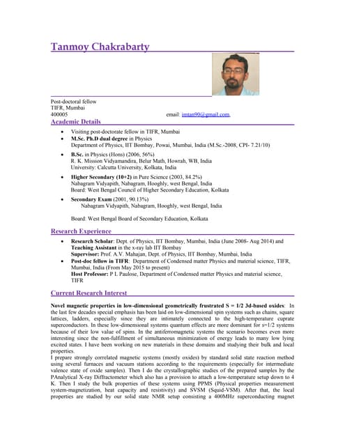 Prasenjit cv | PDF