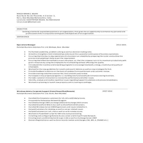 Resume suchitra | DOC