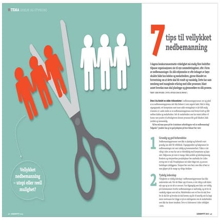 7 tips til hvordan lykkes med nedbemanninger | PPT