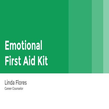 Workshop - Emotional First Aid Kit | PDF