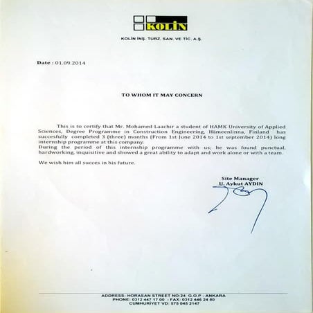 work certificate 1 | PDF